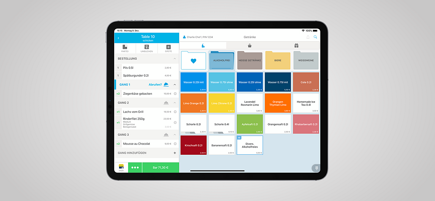 Modernes iPad-Kassensystem für die Gastronomie | orderbird CH